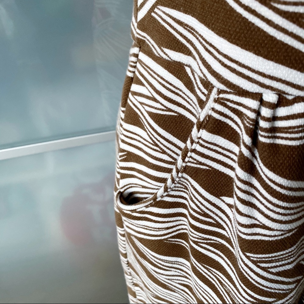 Boden Ellie Printed Ponte Dress In Brown - Gem